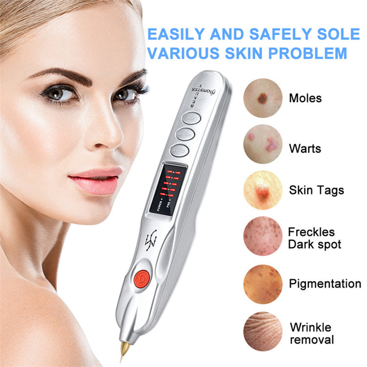 Freckle Wrinkle Mole Removal Ionic Spot Pen Face Skin Care Tools Mole ...